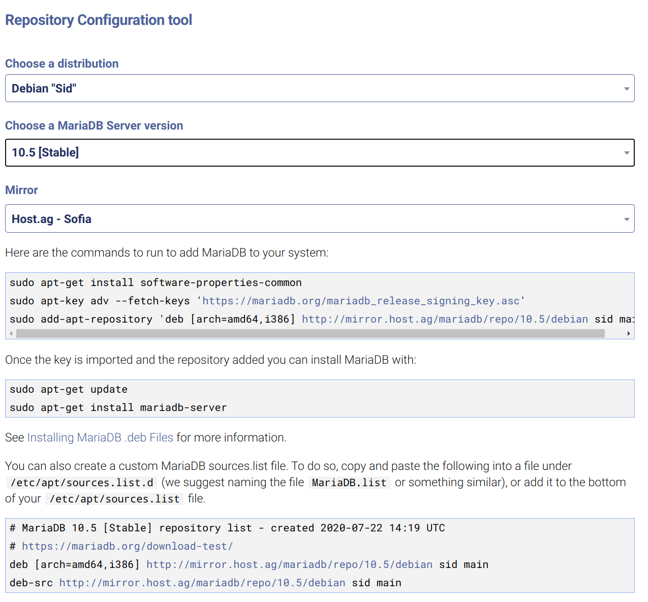 Downloads - A fresh new look - MariaDB.org